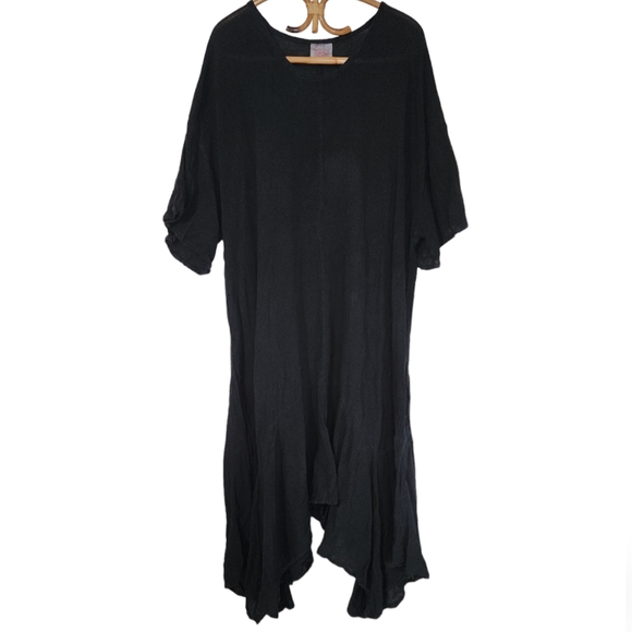 Dresses | Vintage Long Black Cotton Dress | Poshmark